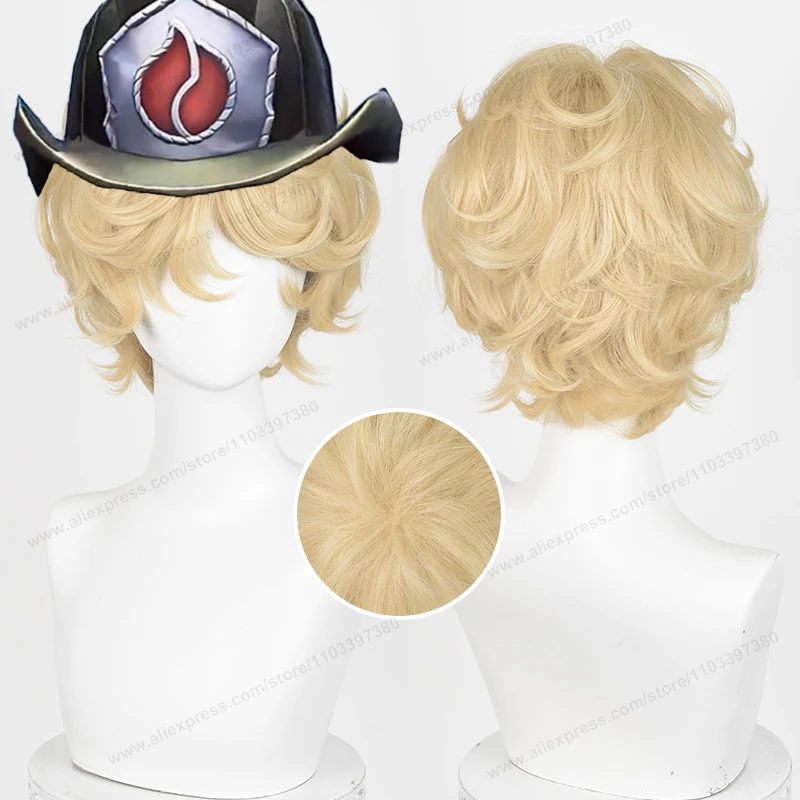 IDV Fire Investigator Florian Brand Cosplay Wig Synthetic Hair 30cm ...
