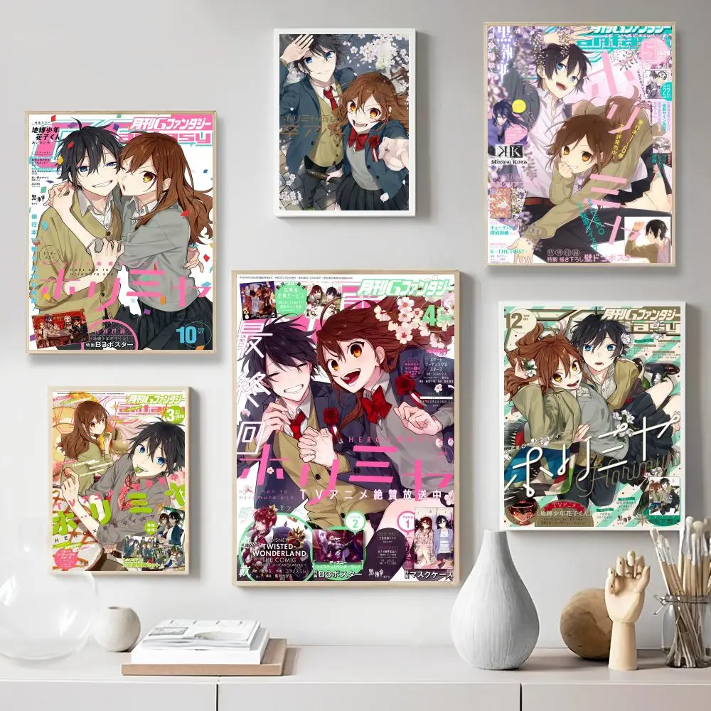 Horimiya-Anime-Self-adhesive-poster-Kraft-Paper-Prints-and-Posters-Home ...