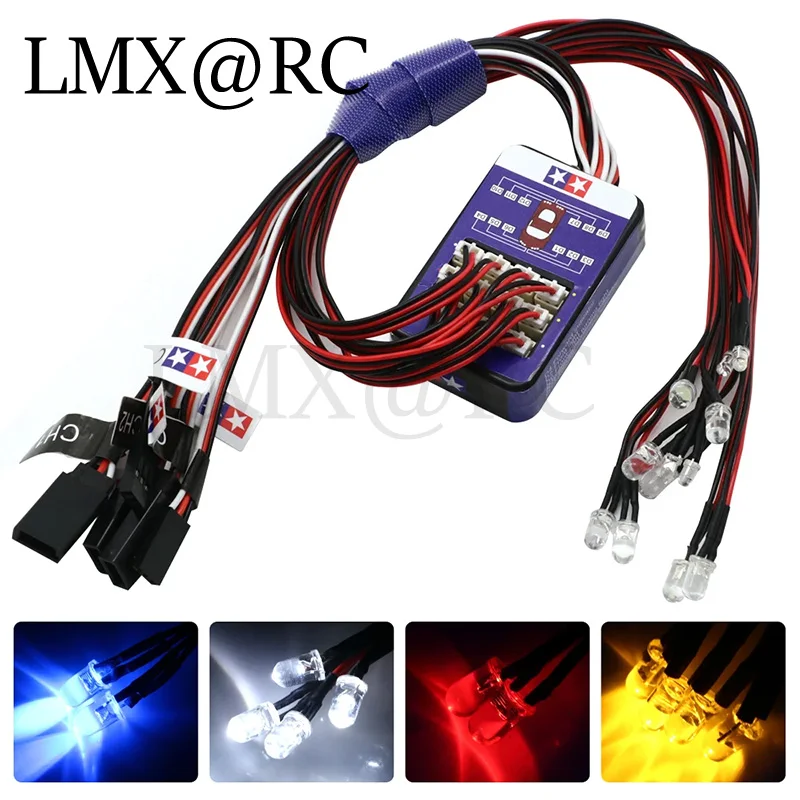 12 ultra LED flashing light system bright strobe lamps kit for 1/10 1/8 ...