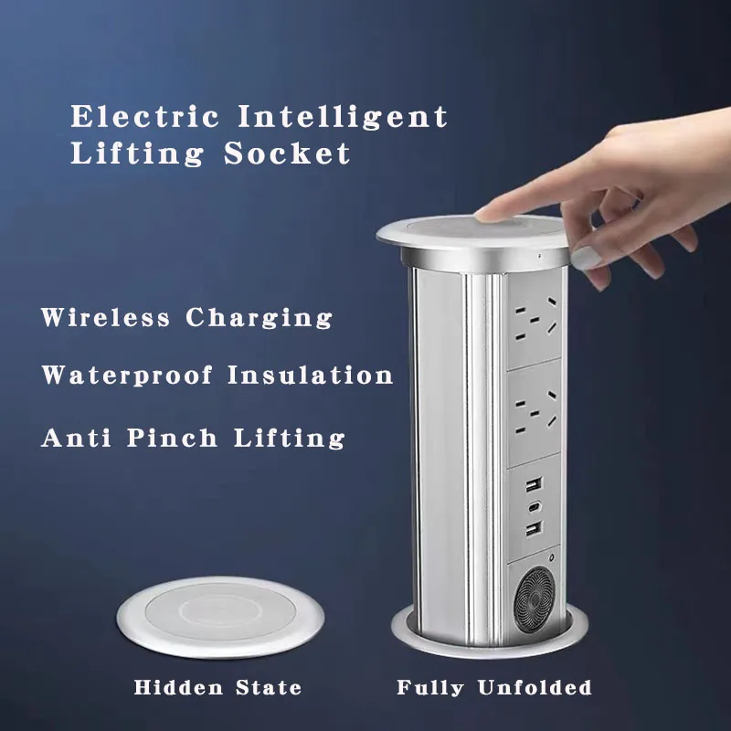 Electric-IntelligentLifting-Socket-Wireless-Charging-Anti-Pinch-Lifting ...