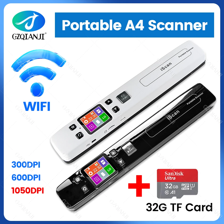 Iscan Mini Portable Scanner | Portable Scanner Wifi | Portable Iscan A4 ...