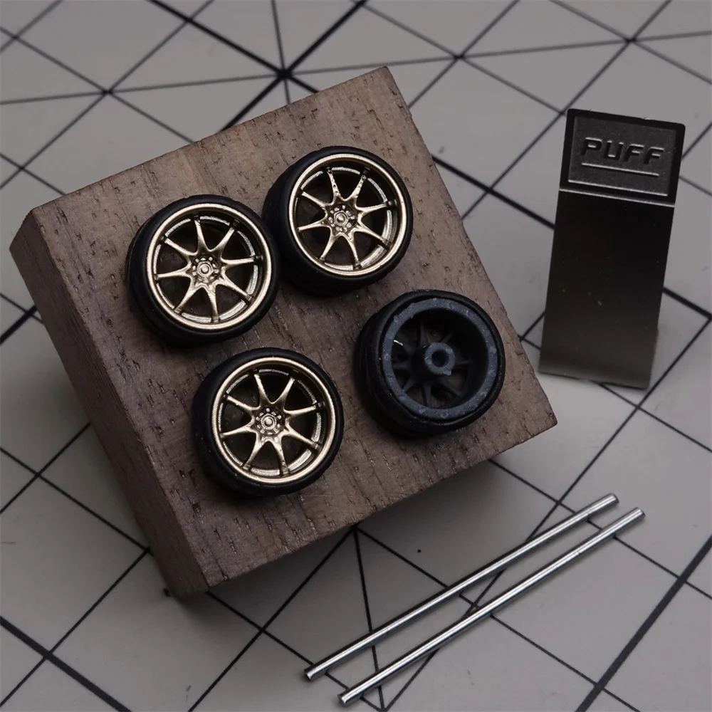 PUFF-Wheels-Brake-Disc-Set-Multi-Spokes-com-pneus-de-borracha-Pe-as ...