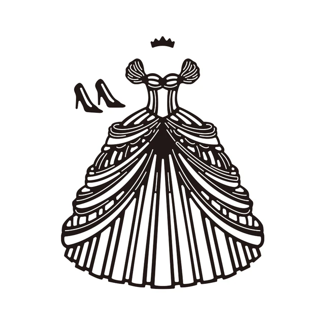 Princess Dress Card Template