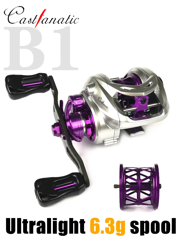CASTFANATIC B1 BFS Baitcasting Reel 158g Fishing Reel Ultralight 6.3g ...