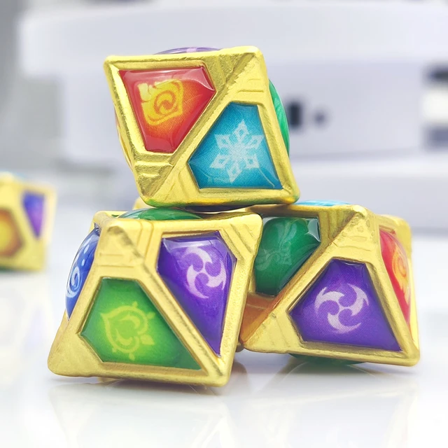 Genshin Impact Genius Invokation TCG Elemental Dice Game, 40% OFF