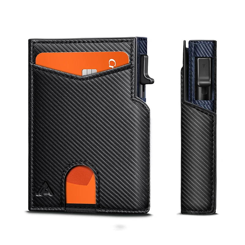 Men-s-Wallet-Ultra-thin-Front-Pocket-Wallet-RFID-Shielded-Carbon-Fibre ...