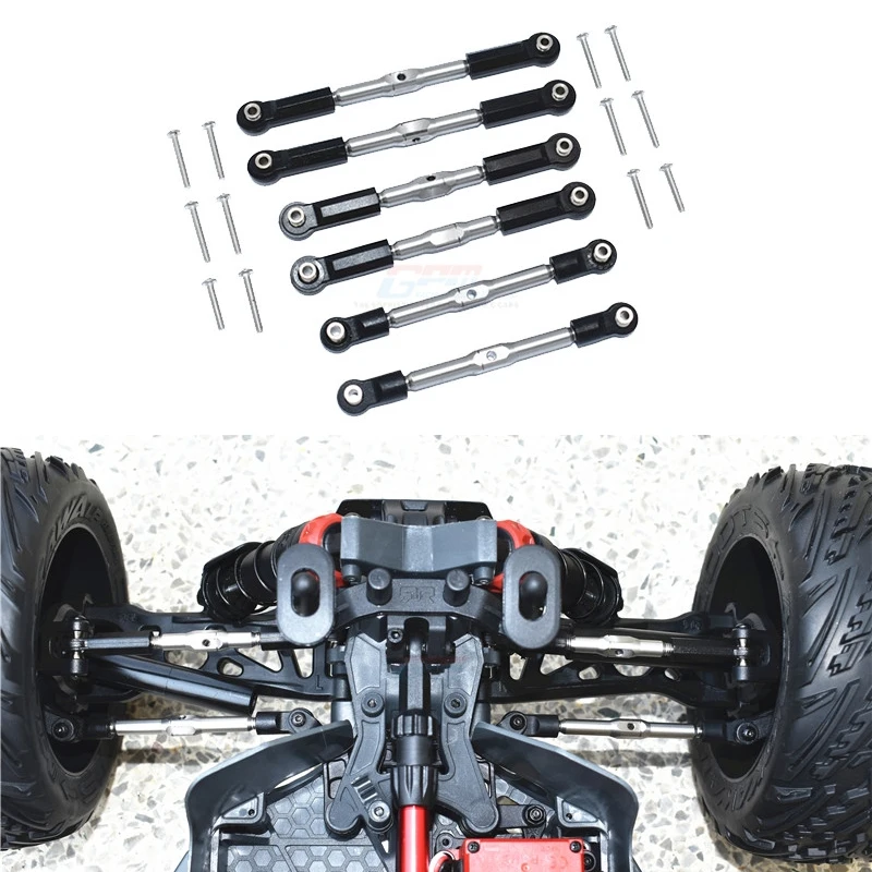 Metal-Stainless-steel-Bold-Front-steering-Tie-rod-rear-Upper-arm-Tie ...