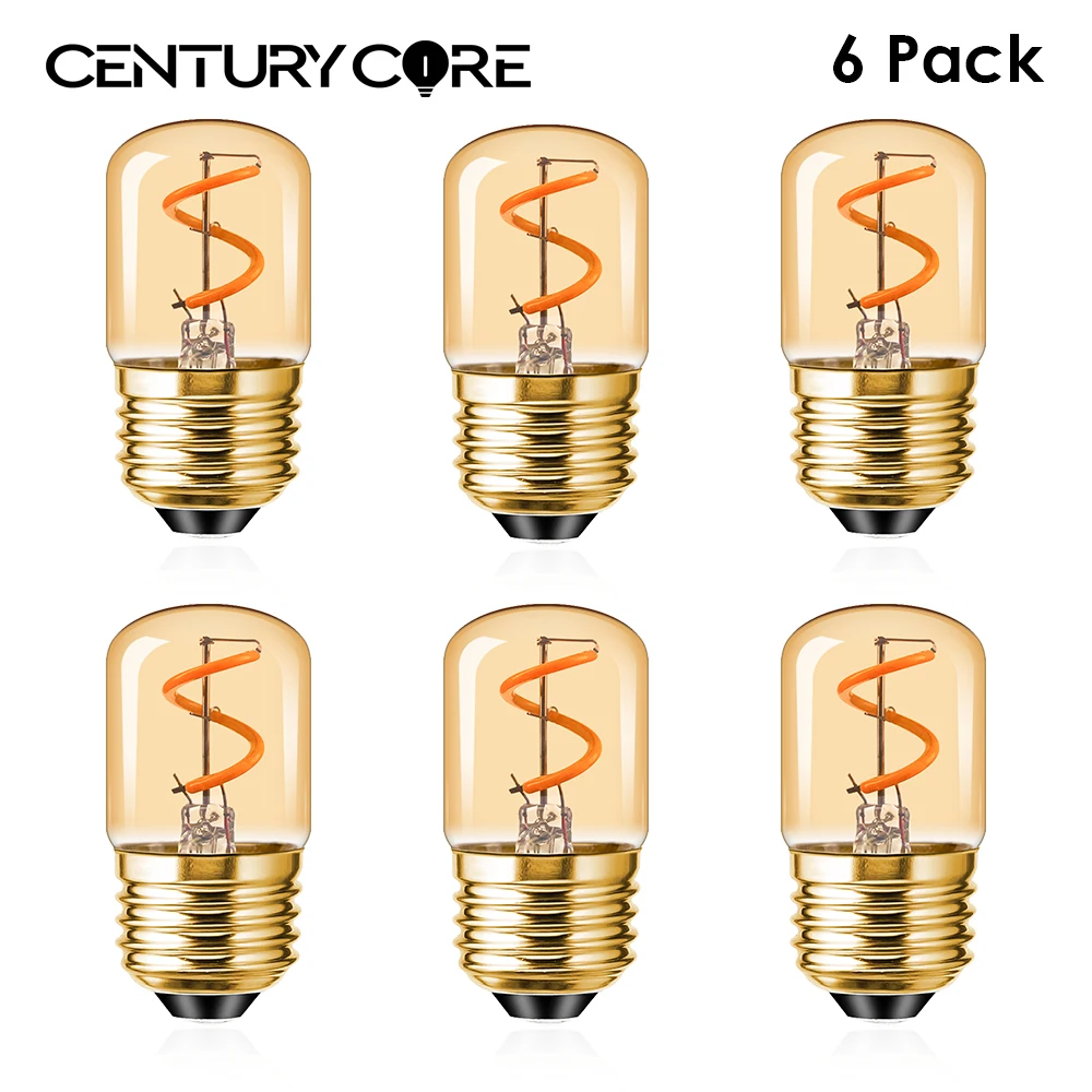 Amber-T28-Led-Bulb-E27-Retro-Dimmable-1-5W-220V-Vintage-Soft-Filament ...