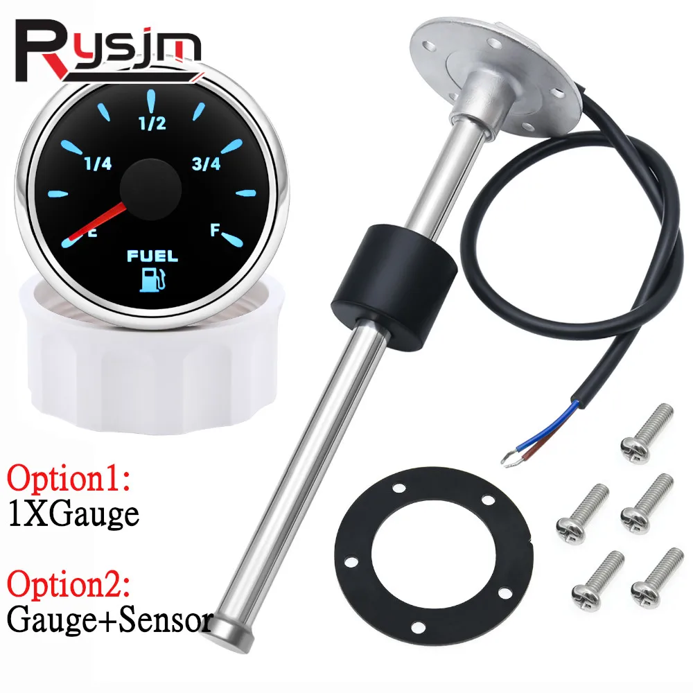 0-190-Fuel-Float-Sensor-Fuel-Level-Gauge-Option-7-Color-Backlight-Fuel ...