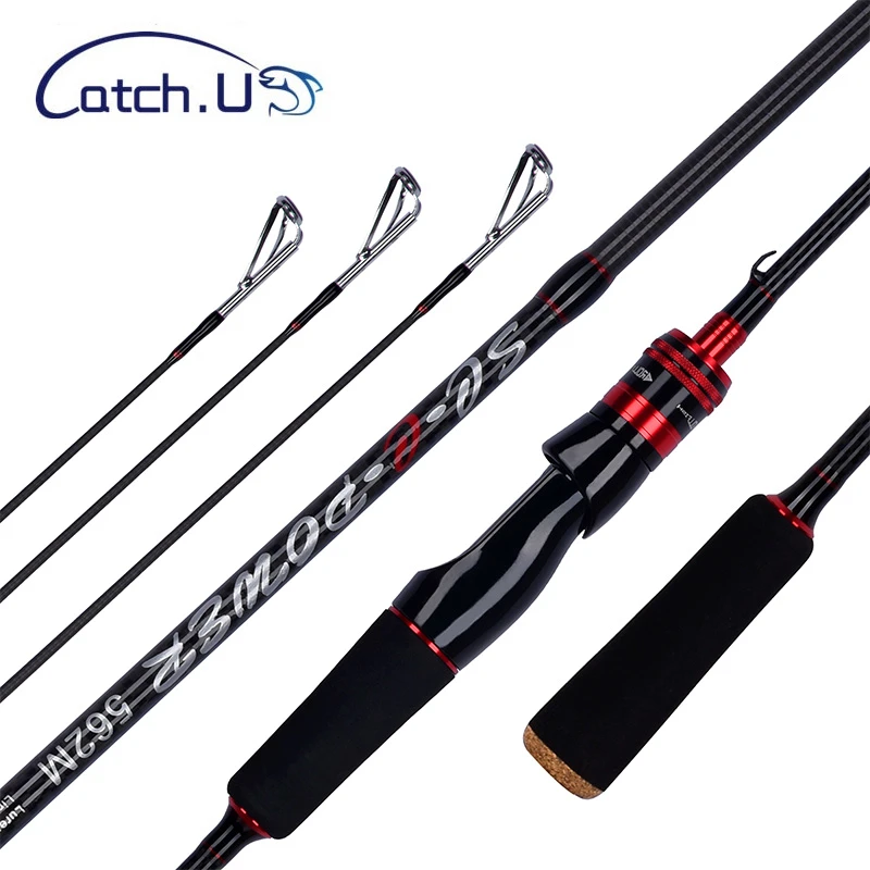 Catch.u Fishing Pole Carbon Fiber Spinning/casting Fishing Rod 3 Top ...
