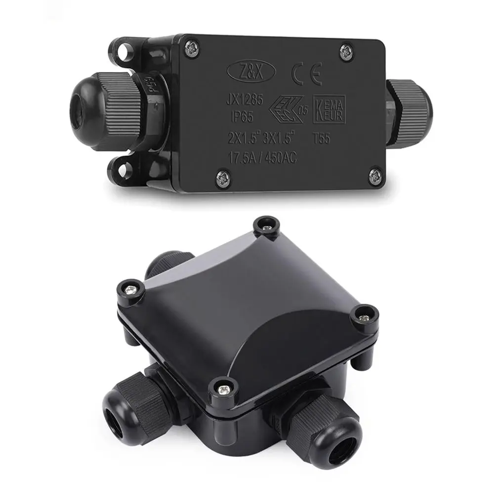 2-Way-3-Way-IP68-Waterproof-Junction-Box-ABS-Plastic-Outdoor-Electrical-Cable-Connector-DIY ...
