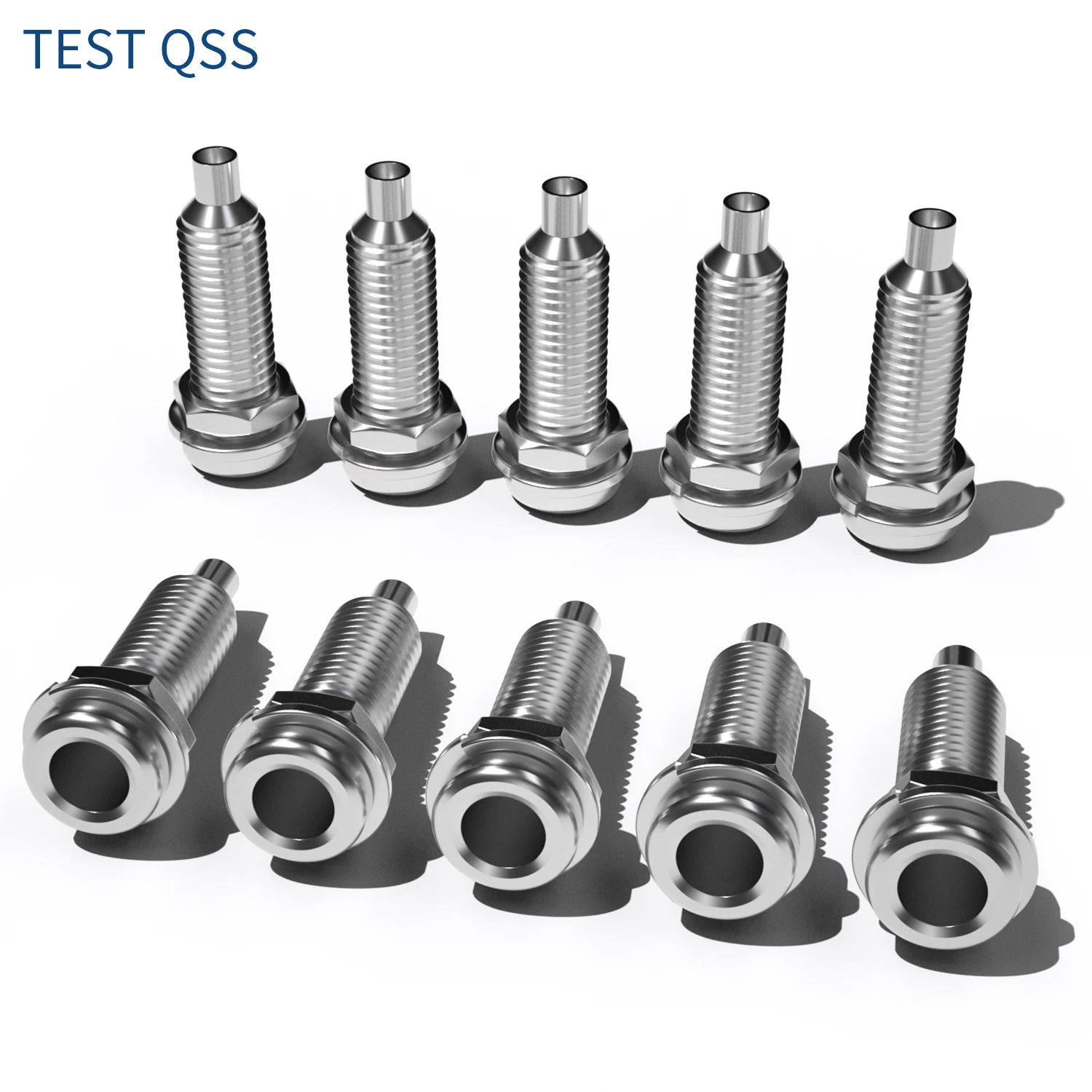 QSS 10pcs 4mm Banana Socket Metal M6 Hexagon Nut Cutout Panel Socket ...