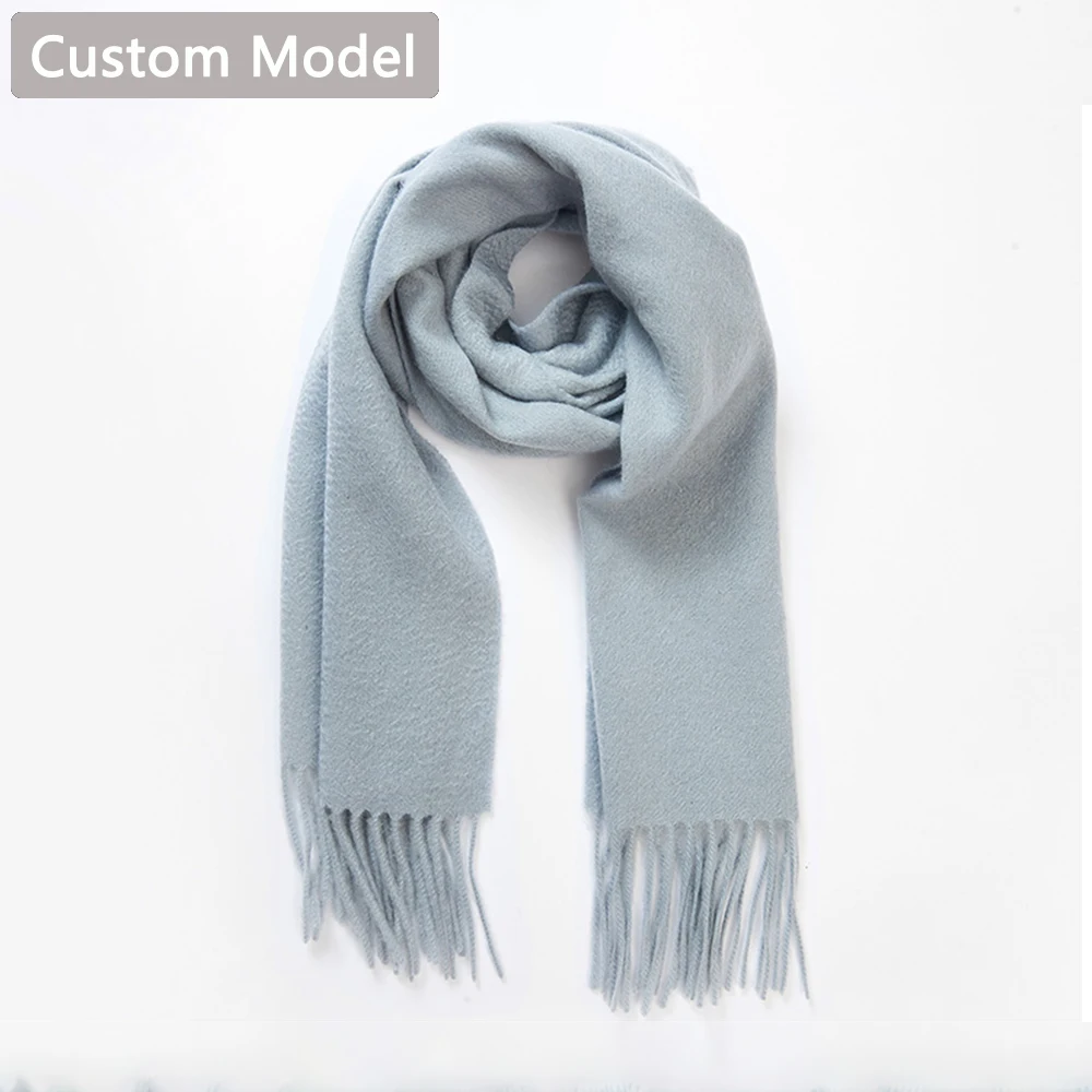Bufanda de Cachemira de imitación para mujer, chal grueso y cálido de doble cara, tamaño ...