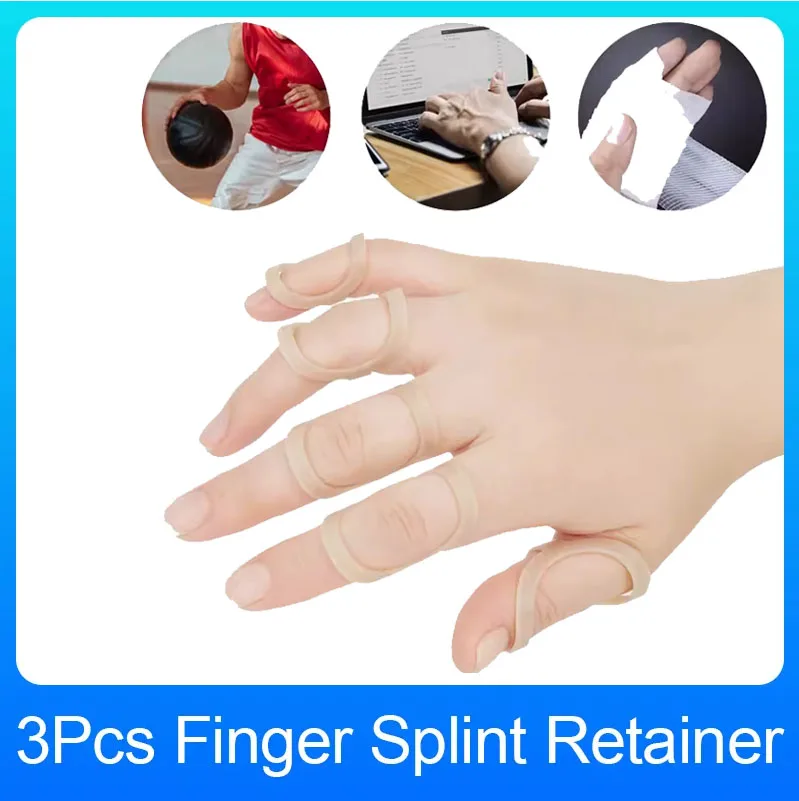 3Pcs-Finger-Splint-Fixed-Ring-Adjustable-Broken-Finger-Joint-Stabilizer ...