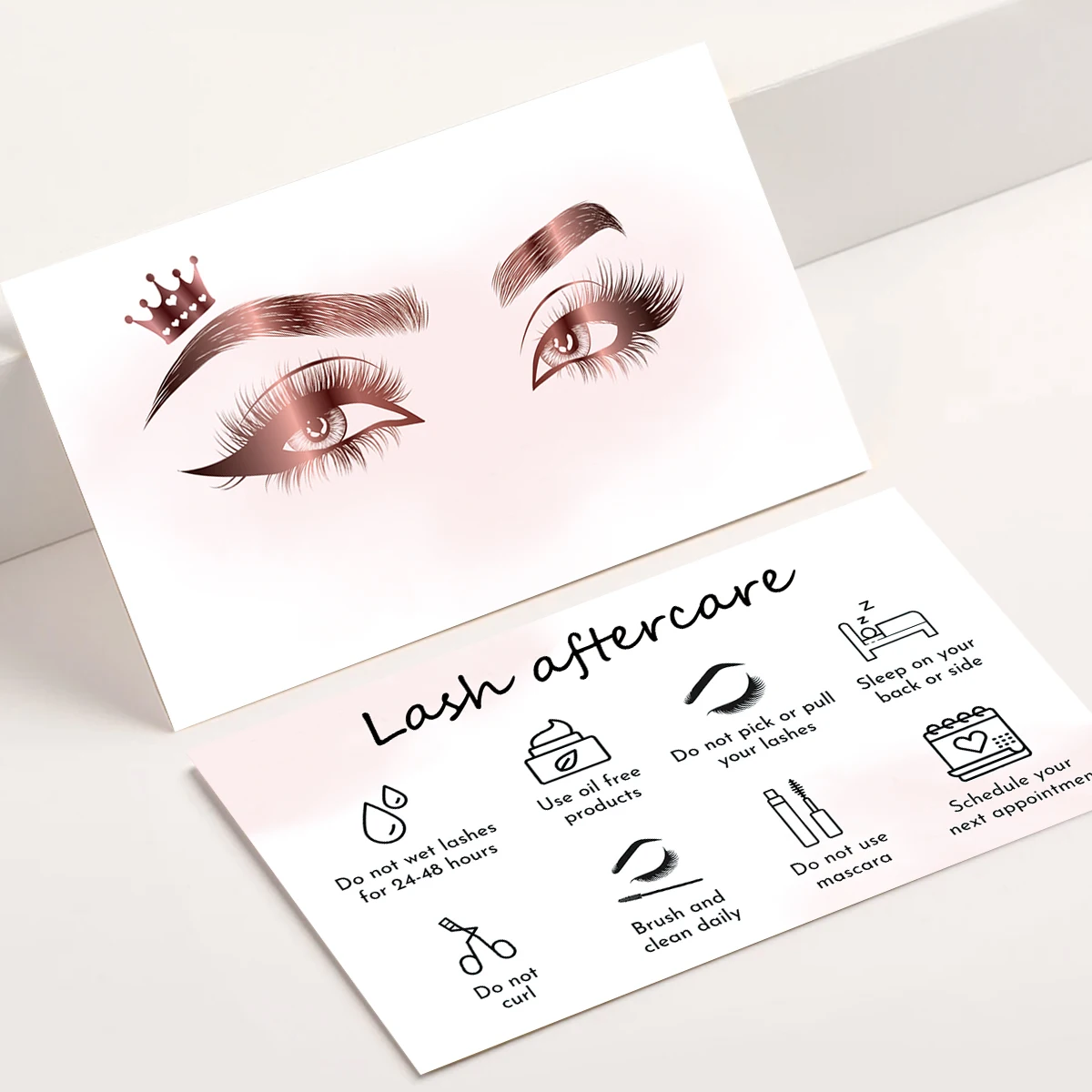 50Pcs-Eyelash-Card-Lash-Extension-Aftercare-Card-Small-Lash-Business ...