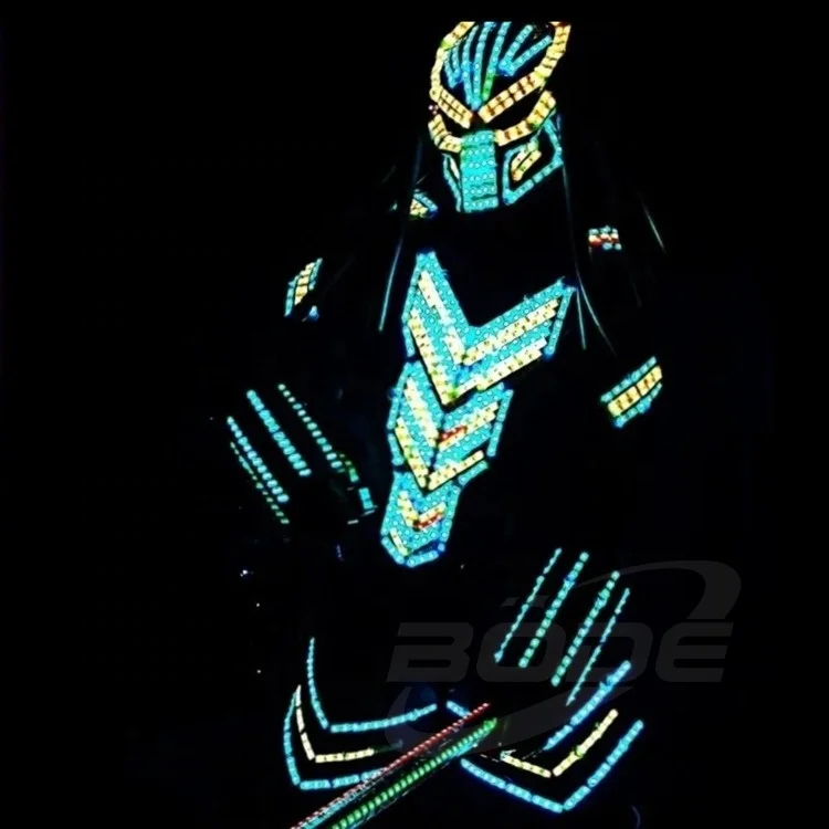 Disfraz-de-depredador-Led-traje-Rave-trajes-luminosos-ropa-Hora-Loca ...