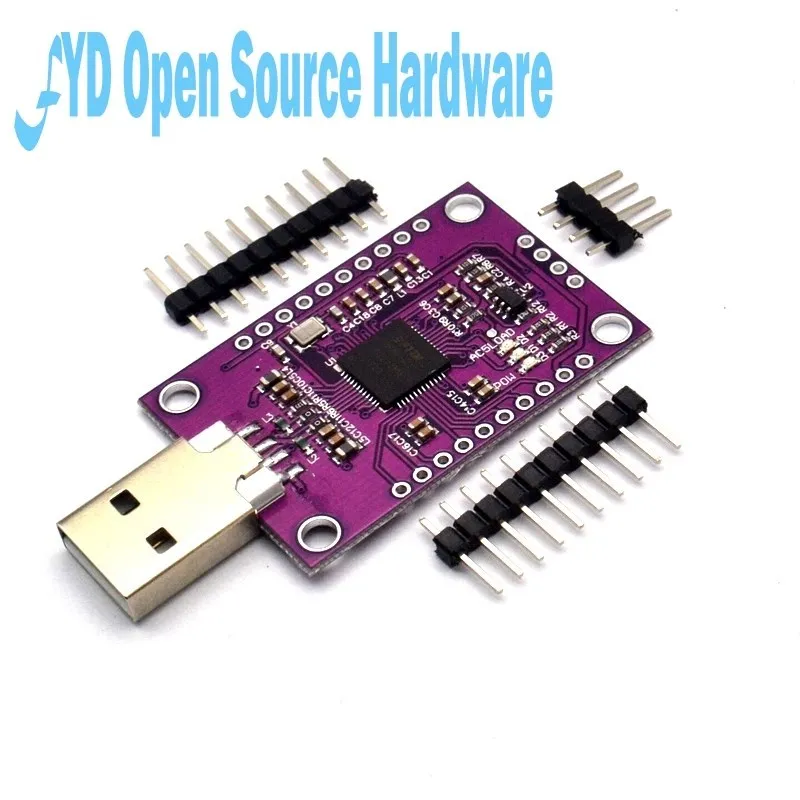 MCU FT232H USB to JTAG UART FIFO SPI I2C High Speed Multifunction FT232H Serial Port Module