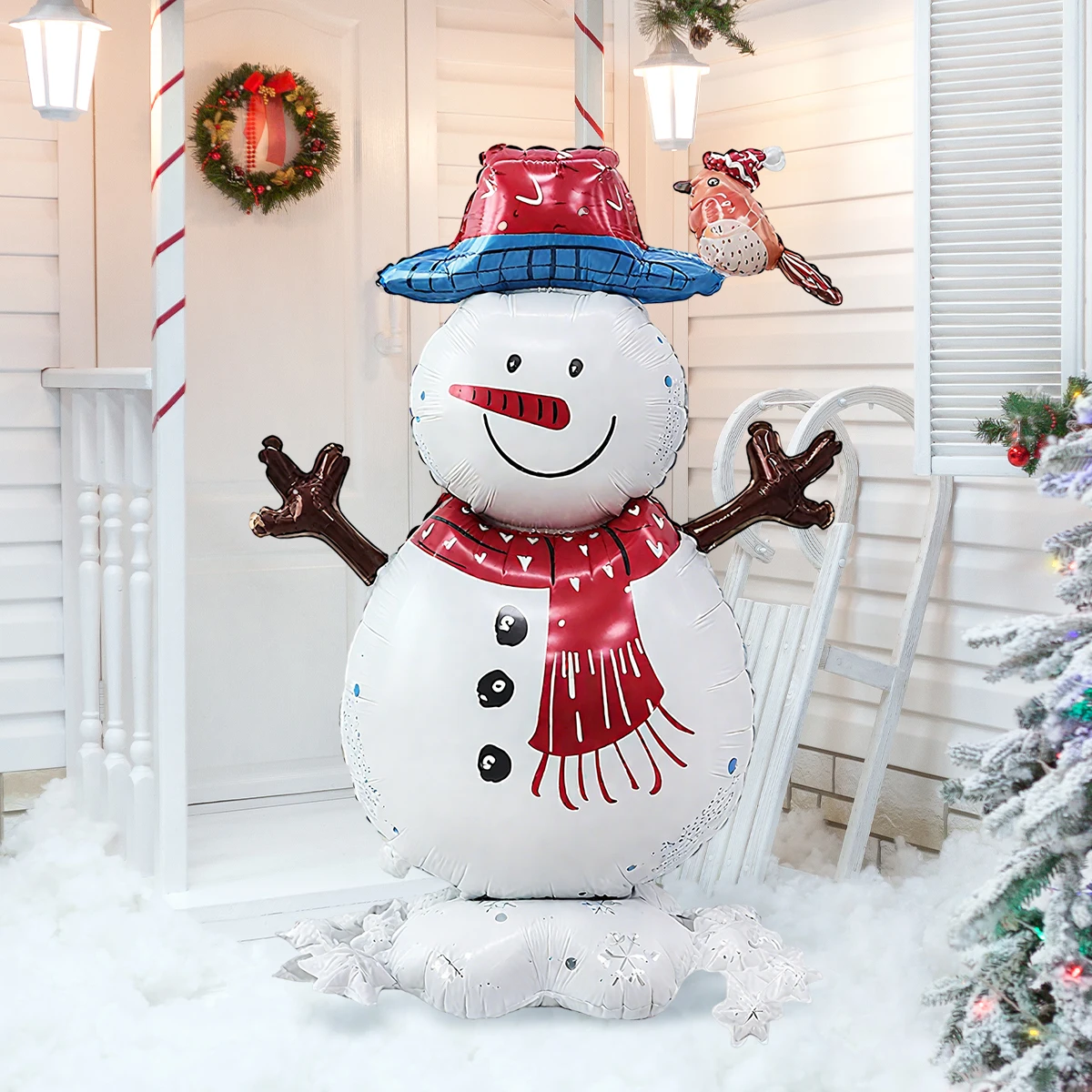 1pc standing Christmas snowman balloon for Christmas theme party ...