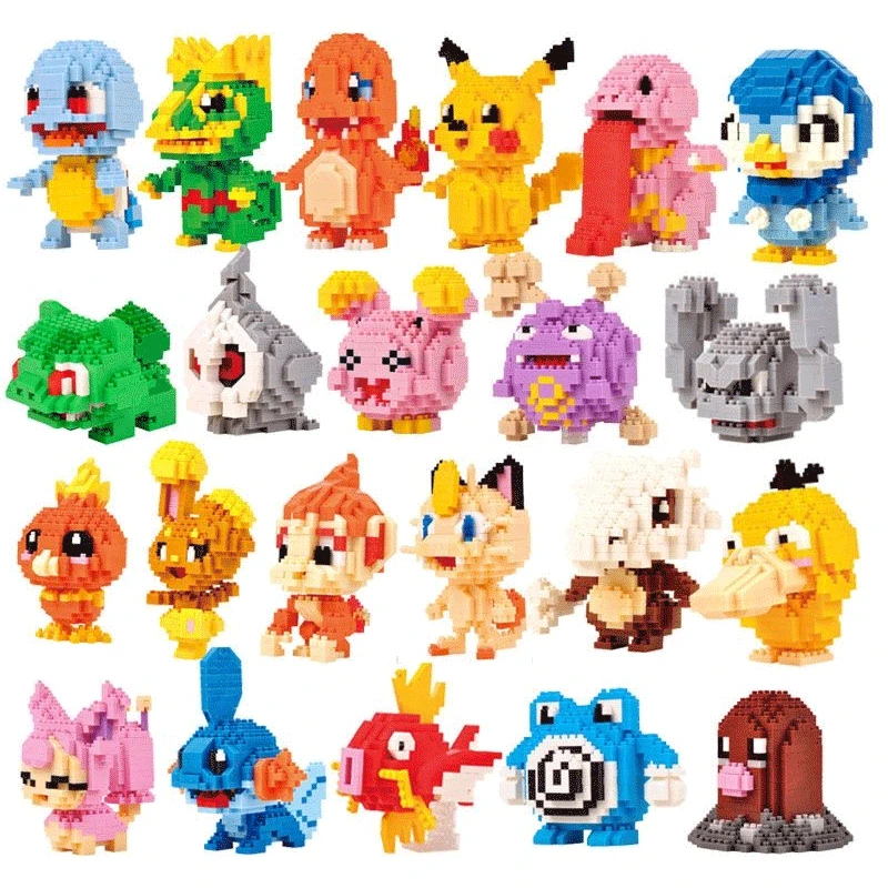 24pcs-Pokemon-Blocks-Small-Cartoon-Building-Block-Pikachu-Charizard ...