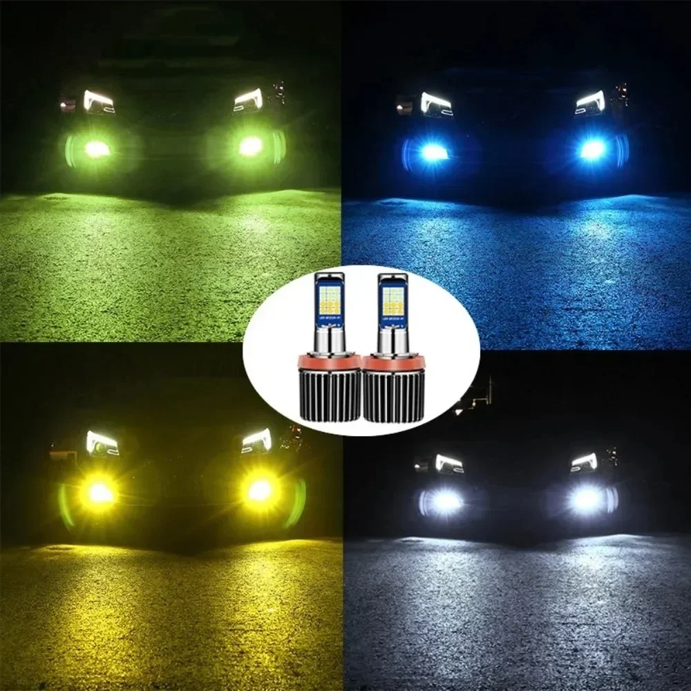 Lemon-Green-Red-Pink-Purple-Car-Lamp-1200LM-12V-DRL-Driving-Running ...