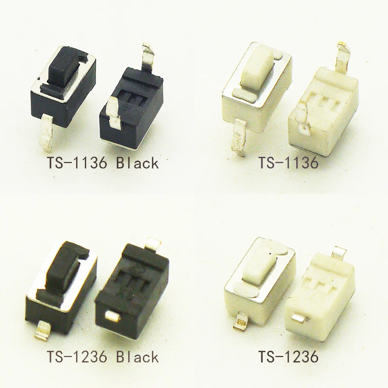 50PCS-3X6X4-3-5mm-2Pin-Light-Touch-Button-Switch-Not-Fixed-SMD-DIP ...