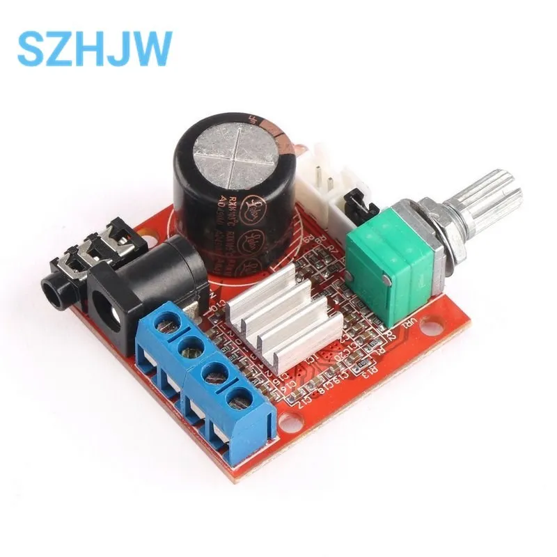 12V Mini Hi Fi PAM8610 Audio Stereo Amplifier Board 2X10W Dual Channel ...