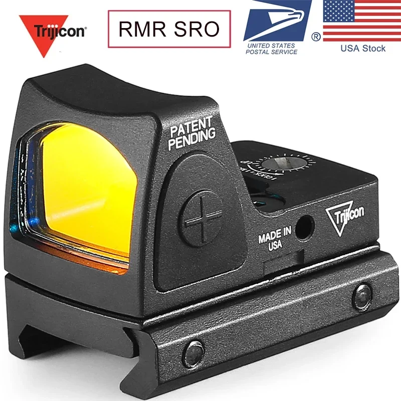 Tactical-Metal-Trijicon-RMR-Red-Dot-Sight-Adjustable-Collimator-Pistol ...