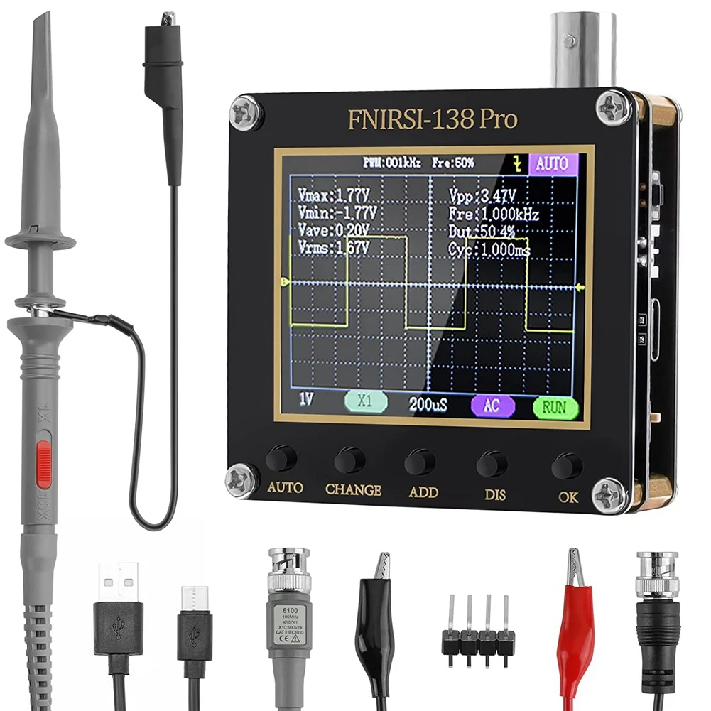 LCD-Handheld-Digital-Oscilloscope-Kit-200Khz-Digital-Oscilloscopes ...