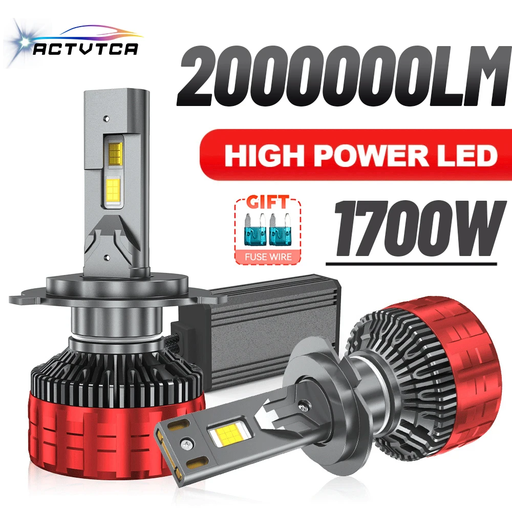 ACTVTCA-1700W-2000000LM-H4-H7-LED-Headlights-6000K-Headlamp-H1-Led-H11 ...