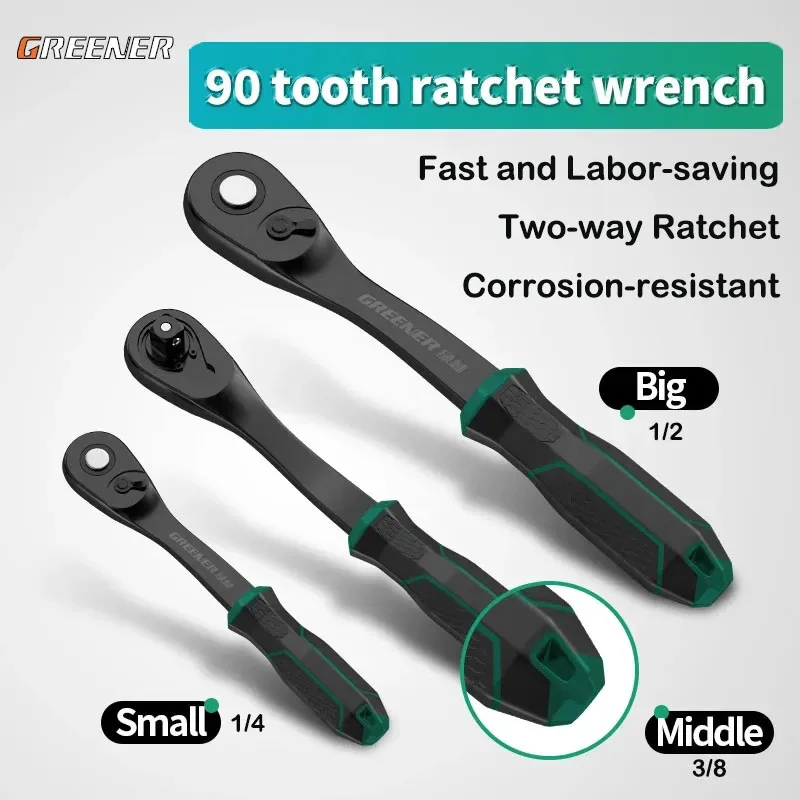 1-4-3-8-1-2-Inch-Ratchet-Wrench-90-Tooth-Drive-Ratchet-Multi-funtion ...