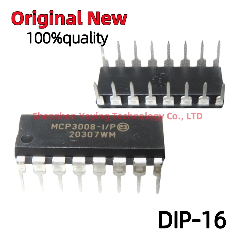 1Pcs/Lot Mcp3008 Mcp3008-I/P Dip-16 Mcp3008-I/Sl Sop16 Spi Serial ...