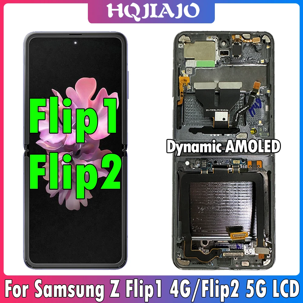 6-7inch-AMOLED-For-Samsung-Galaxy-Z-Flip1-4G-LCD-F700-Display-Touch ...