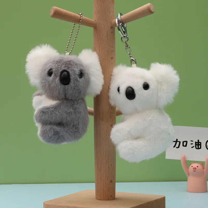 Koala Doll Keychain Cute Cartoon Bag Pendant Doll Keyring Car Key ...
