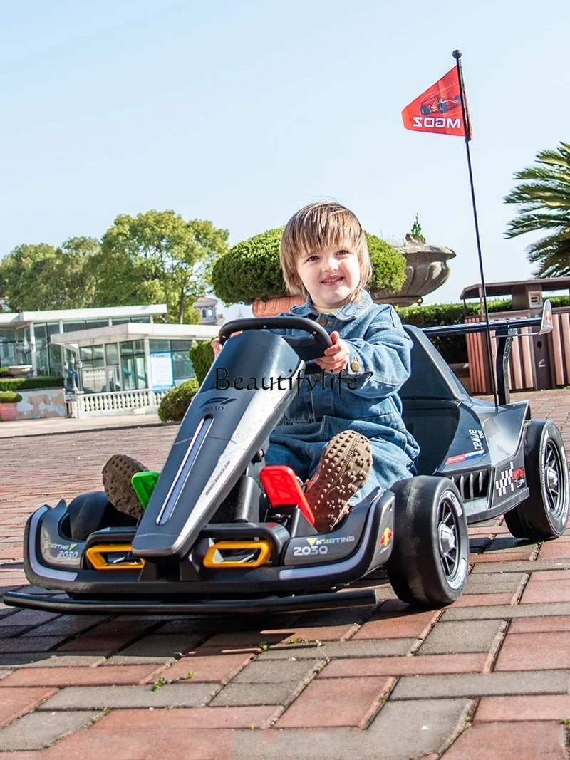 Electric-Go-Kart-Four-Wheel-Adult-Boy-Girl-Remote-Control-Toy-Car-with ...