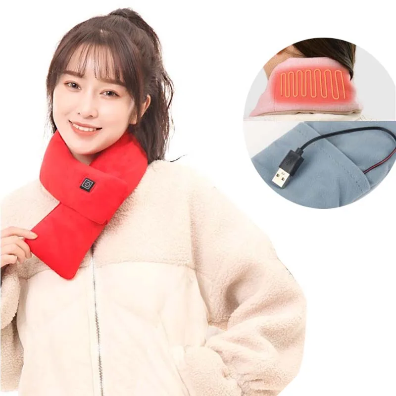 Heated Scarf Electric Heating | Usb Winter Scarf Heated | Winter Scarf ...