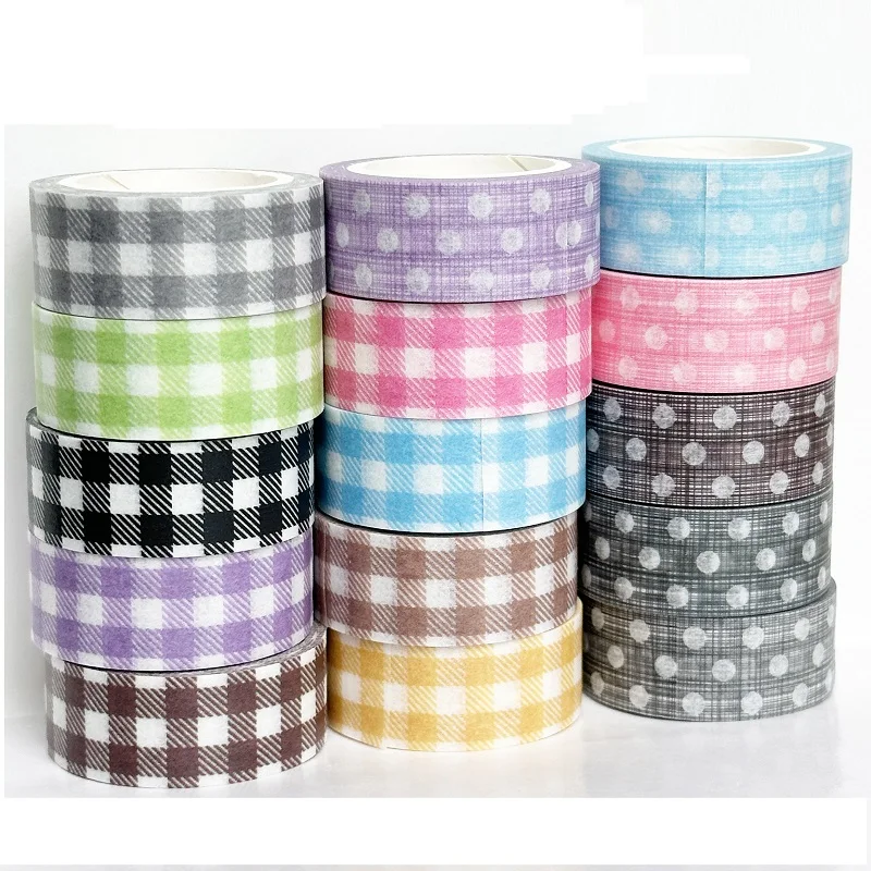 Original-dotted-plaid-washi-tape-5m-basic-series-paper-tape-for-gift ...
