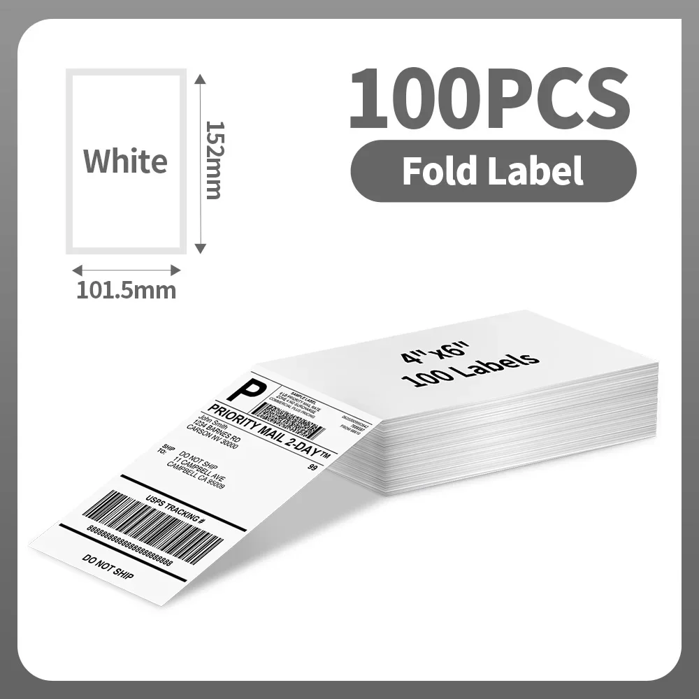 100-pcs-Phomemo-A6-Size-Shipping-Labels-100x150mm-Thermal-Label ...