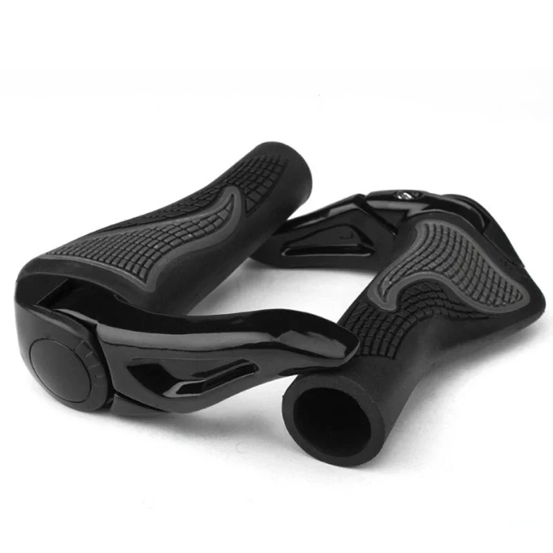 Bicycle-Bike-MTB-Bar-ends-handle-bar-Handlebars-Rubber-Gri-Aluminum-end ...