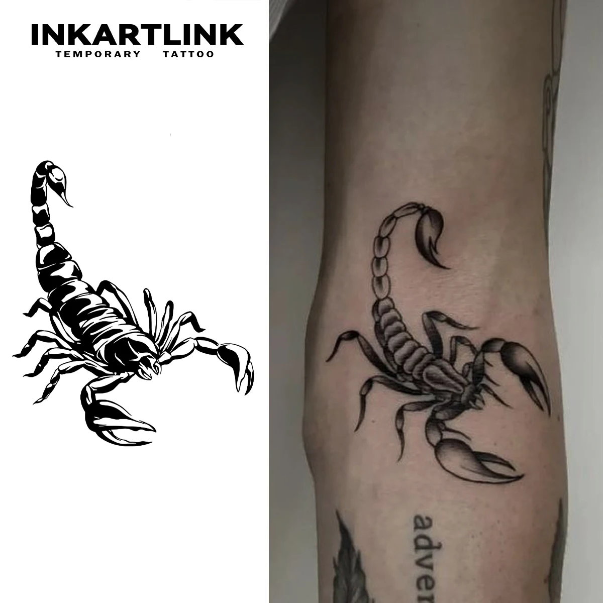 Scorpion-temporary-tattoo-sticker-waterproof-magic-tattoo-lasts-to-15 ...