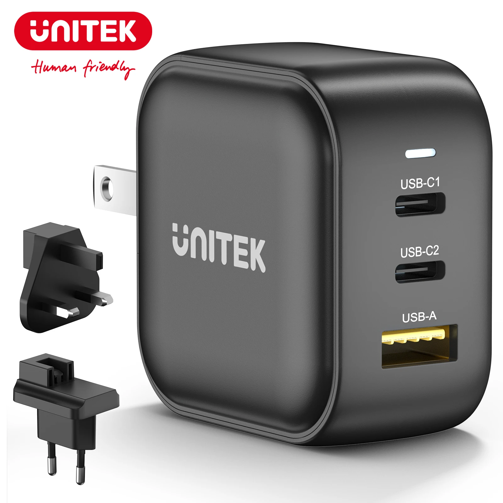Unitek-66W-GaN-Charger-USB-Type-C-PD-Fast-Charge-Quick-Charging-for ...