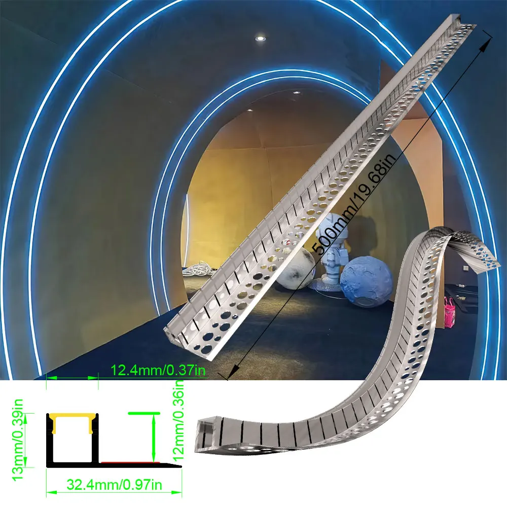 32-13mm-1pcs-0-5M-LED-Strip-Light-Aluminium-Profile-for-Curved-Ceiling ...