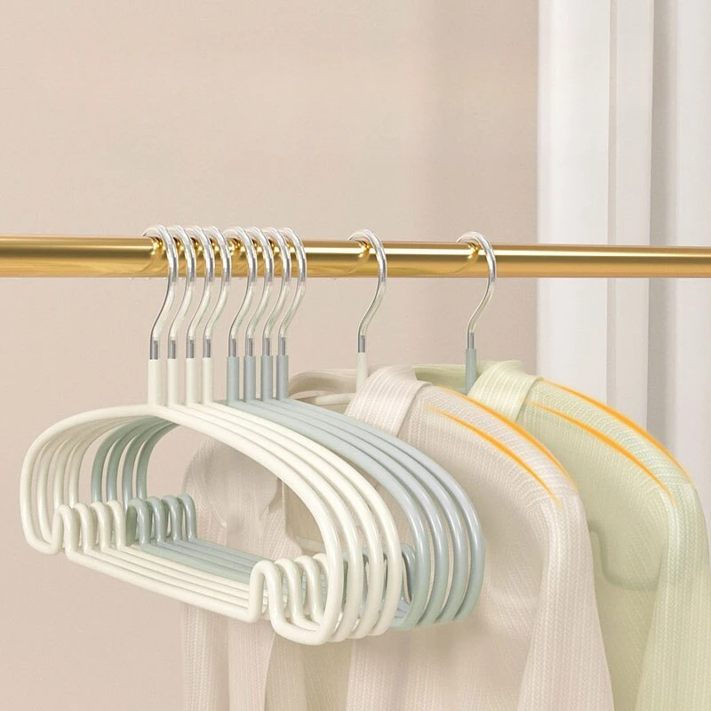 5-10pcs-Simple-Clothes-Hanger-Non-Slip-Dormitory-Household-Clothe ...