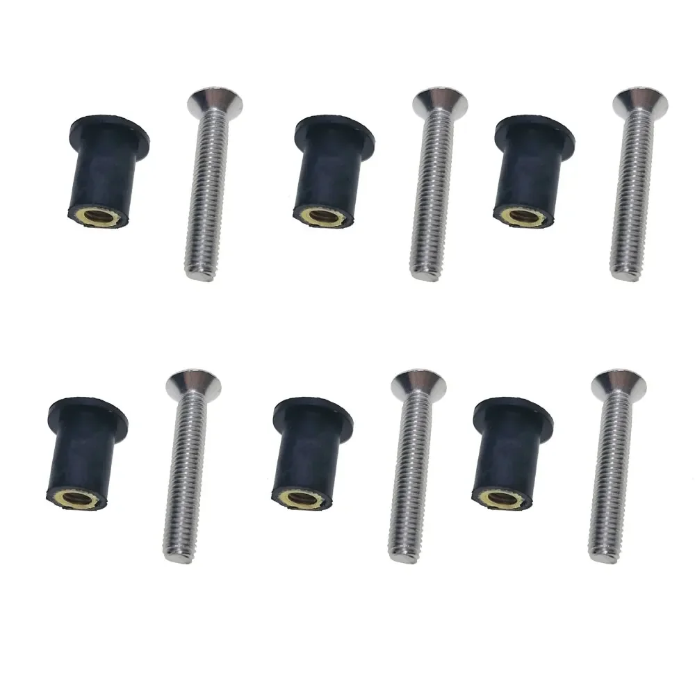 Marine-Boat-M5-Rubber-Well-Nut-Kit-Stainless-Steel-Screw-Fixing-Nuts ...