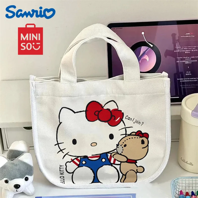 MINISO-Senrio-Hello-Kitty-Handbag-Cute-Large-Capacity-University ...