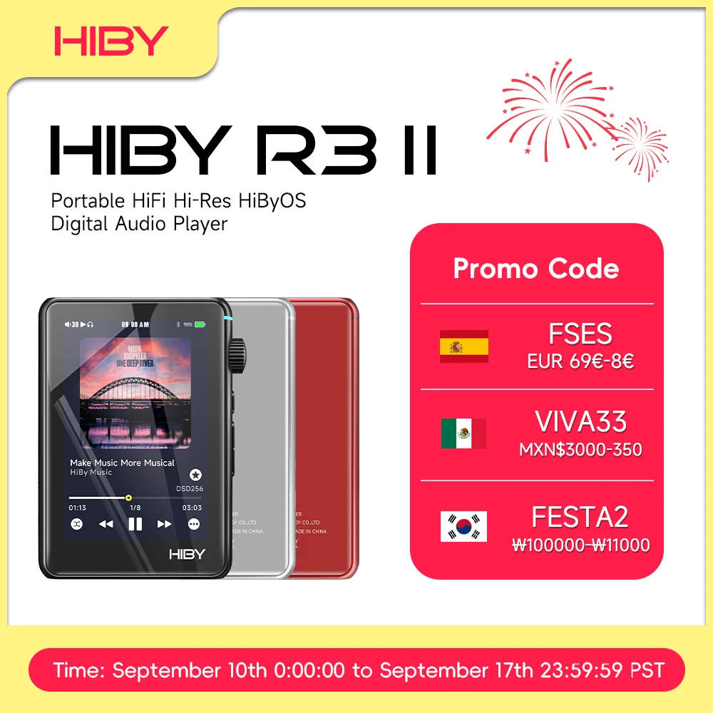 HiBy-R3-II-R3-Gen-2-Bluetooth-WiFi-Music-Player-MP3-HiFi-Audio-Player ...