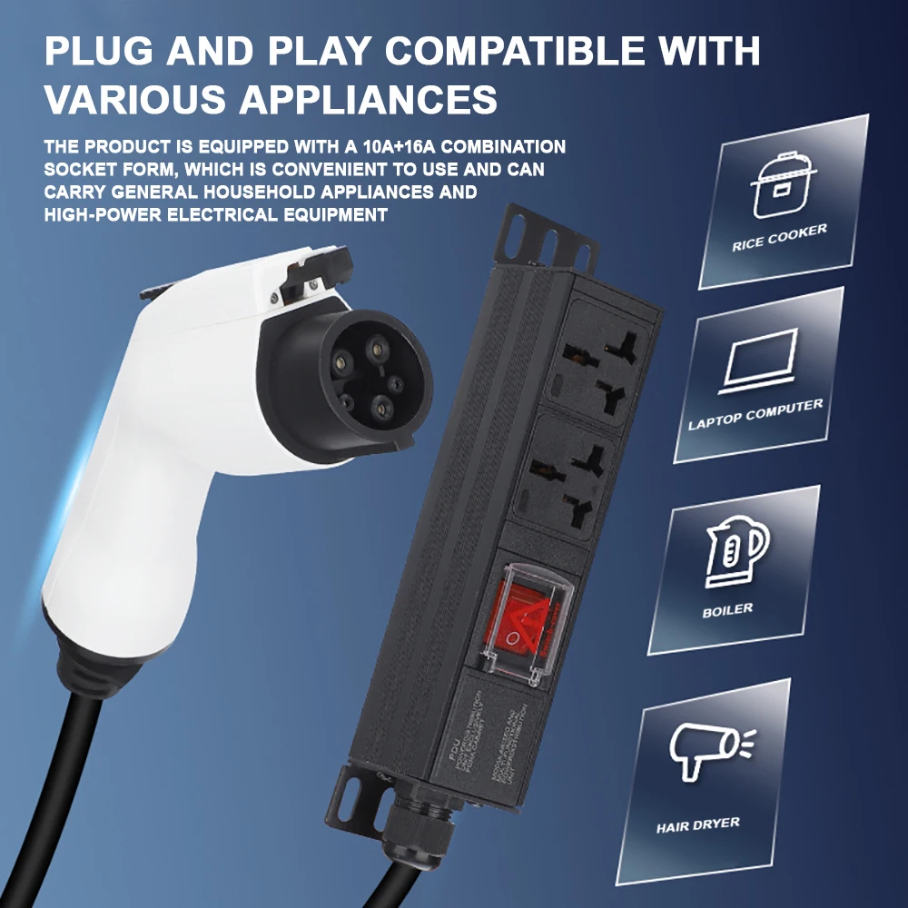 EARU Type 1 Electric Vehicle Side Plug EV Type 1 16A Charging Cable ...