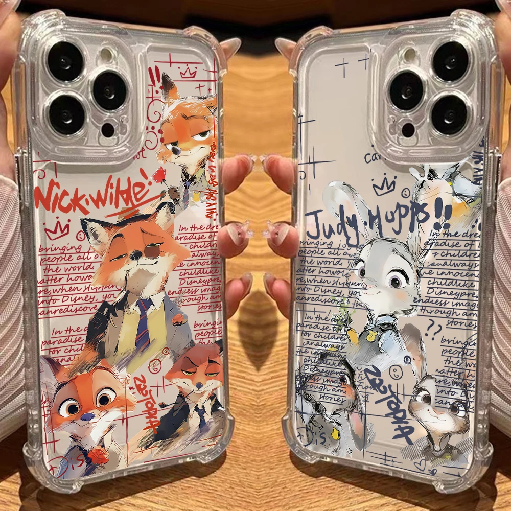 Zootopia Judith Nick Phone Case for Samsung Galaxy S25 S24 S23 S22 S21 ...