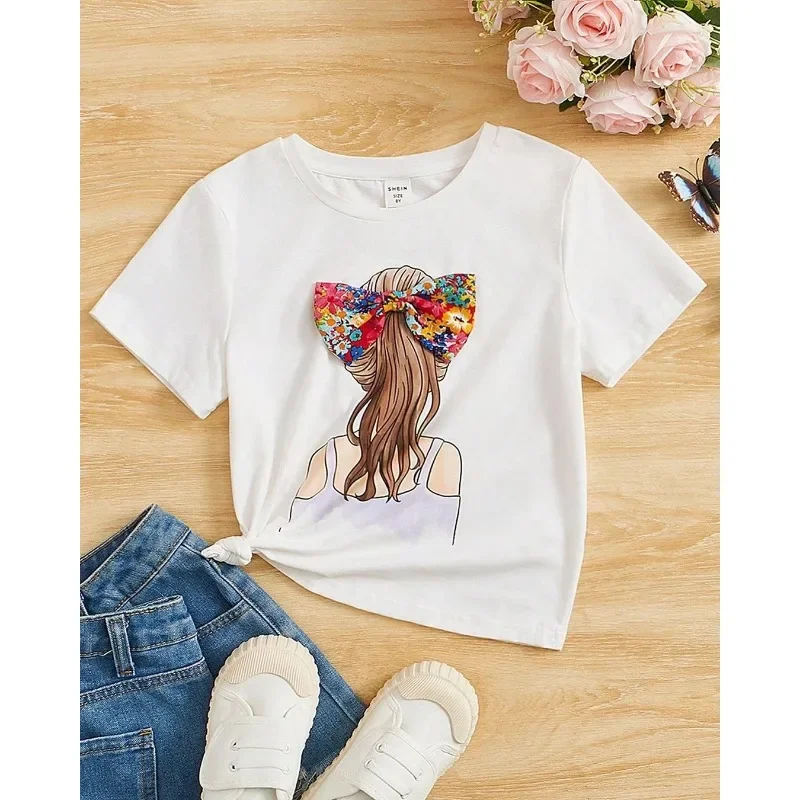 Hot Summer New Cartoon Printed Pattern Boys and Girls Short-sleeved ...