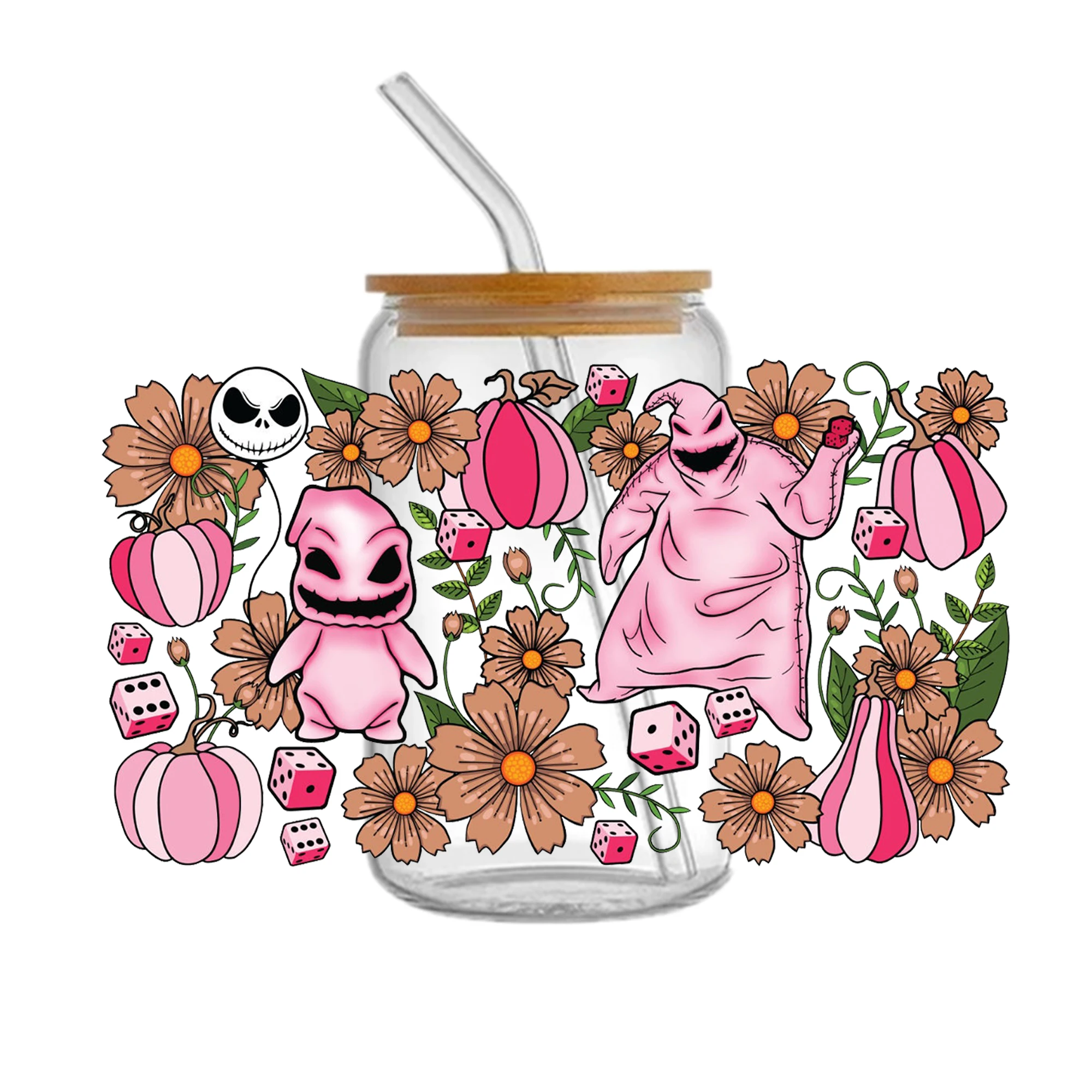 Halloween-Jack-16oz-DTF-Sticker-Cup-Cool-Personalize-UV-Wrap-Transfer ...