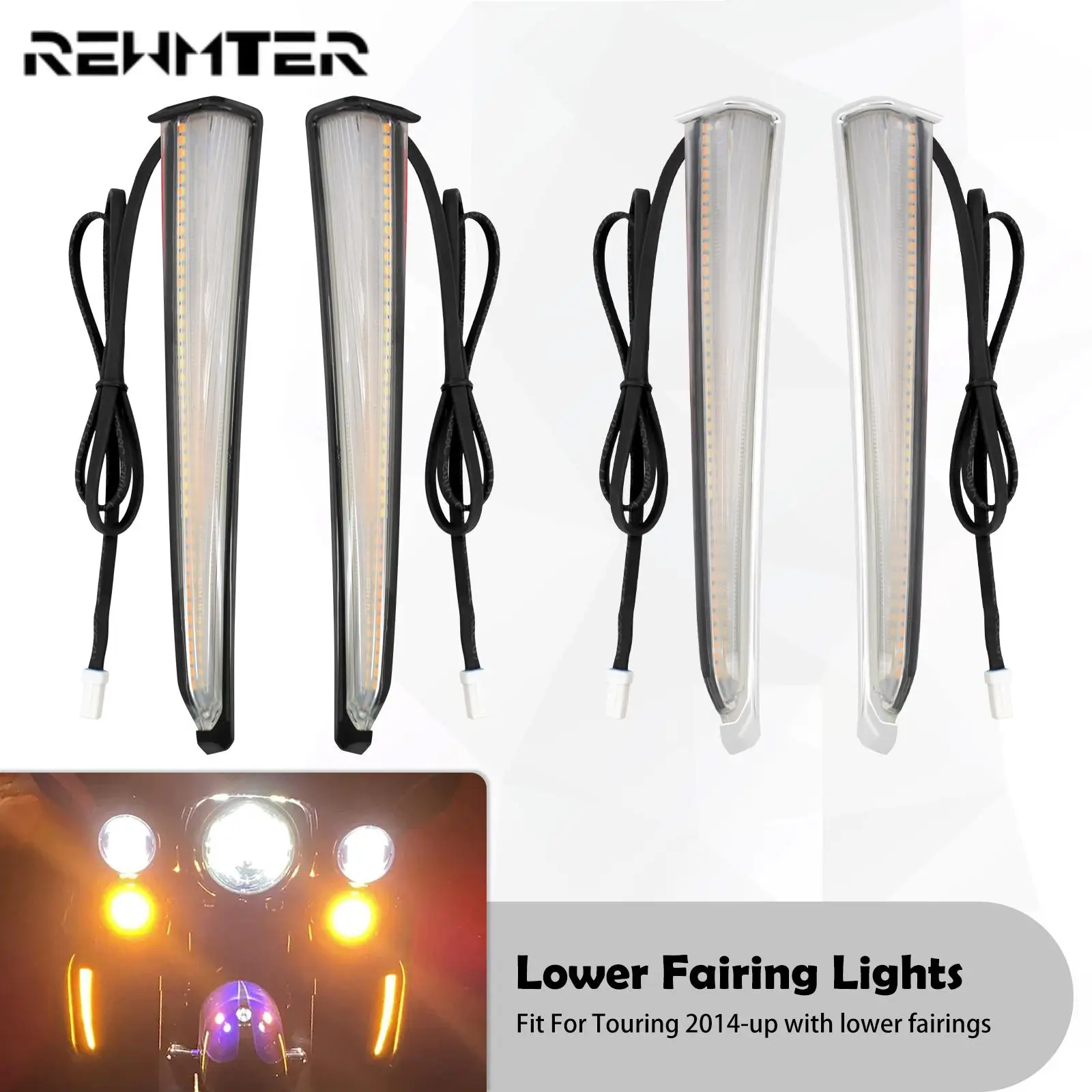 Motorcycle-LED-Turn-Signal-Running-Lamp-Lower-Fairing-Lights-For-Harley ...